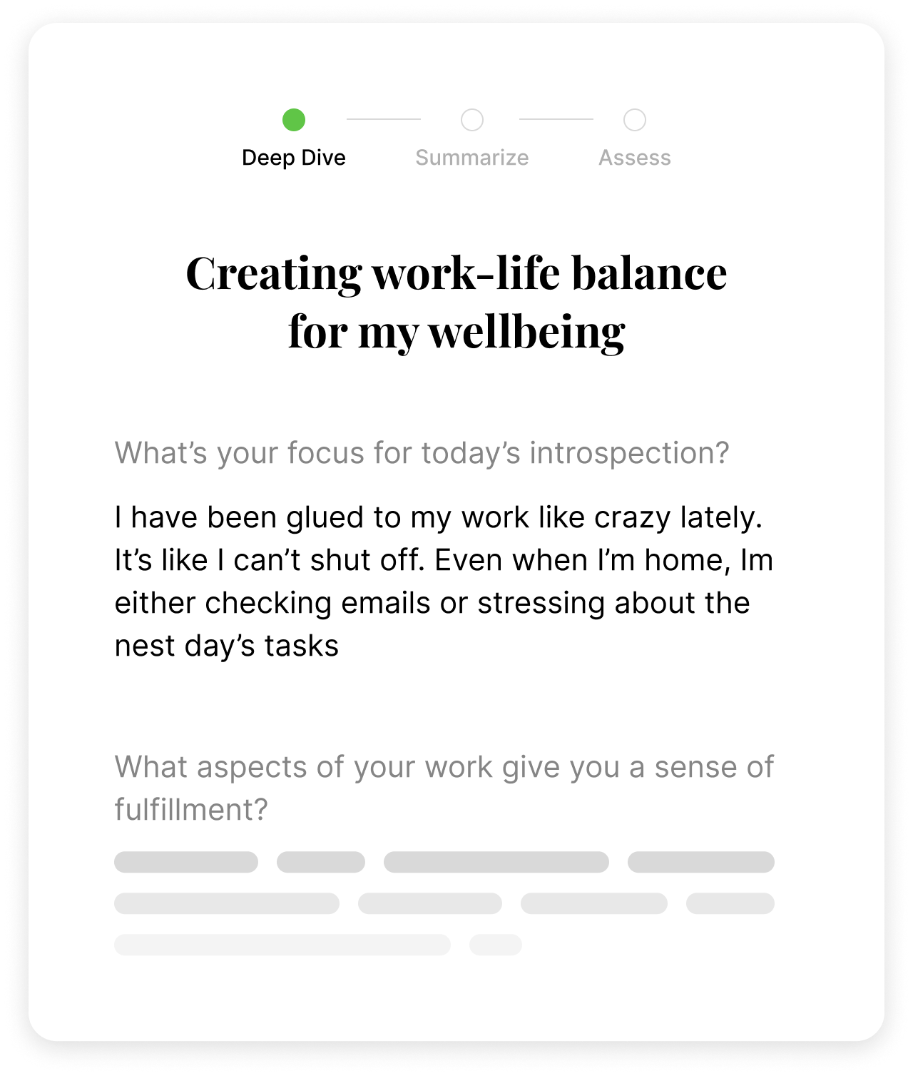 Deepwander: Interactive Self-Exploration